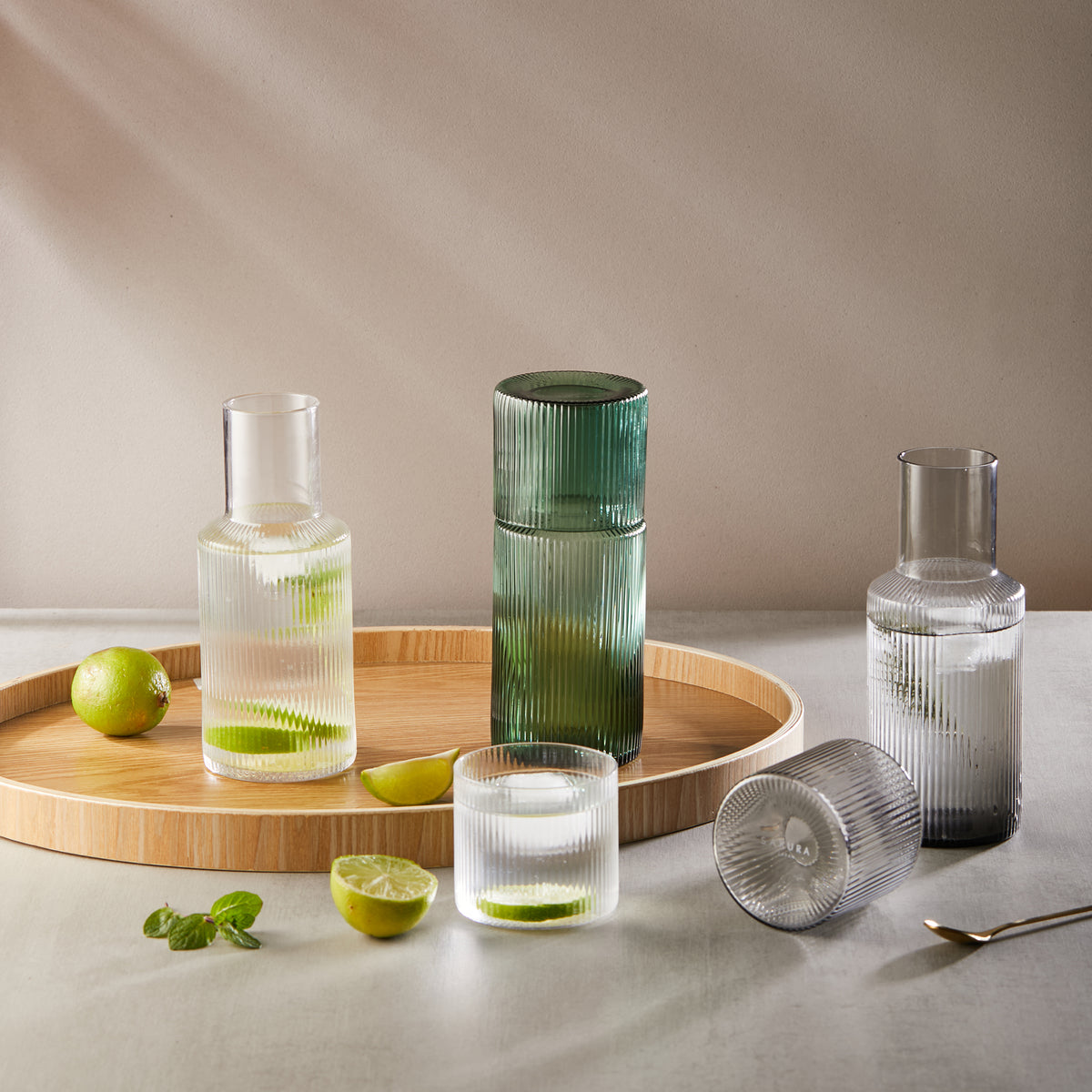 Sakura Japan | Set Jarra + Vaso De Noche Buona Notte Sakura Grey