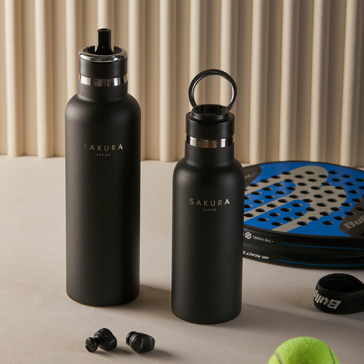 Sakura Japan | Botella Térmica Sakura Acero Inoxidable 750 Ml Negra Mate